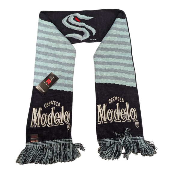 Ruffneck Scarves | Accessories | Seattle Kraken Cerveza Modelo Scarf ...